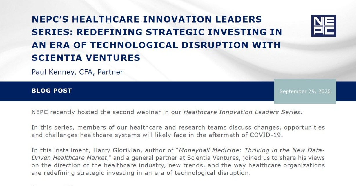 NEPC’s Healthcare Innovation Leaders Series: Redefining Strategic ...