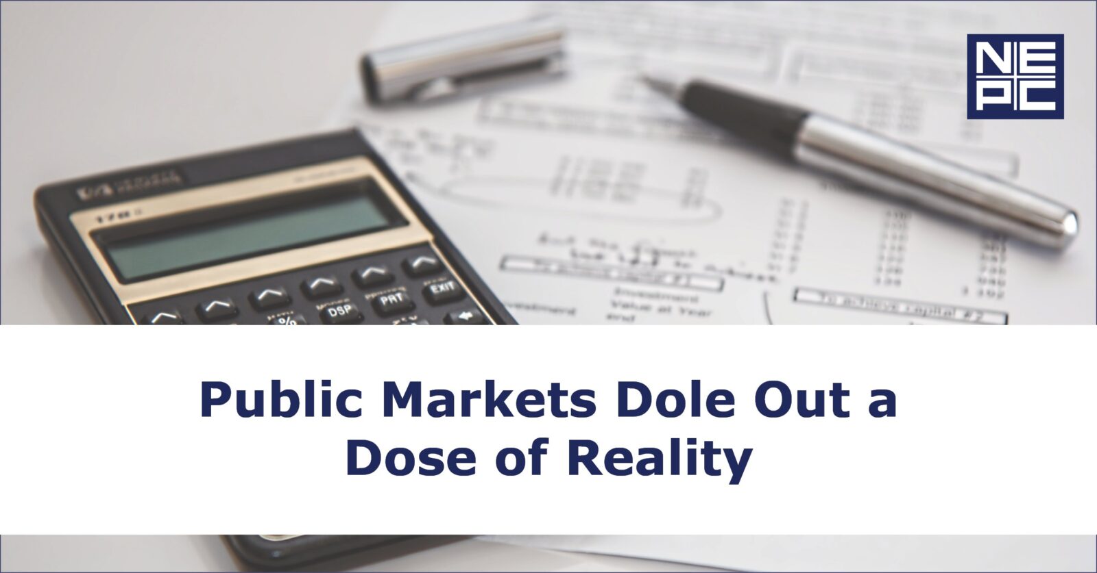 Taking Stock: Public Markets Dole Out a Dose of Reality